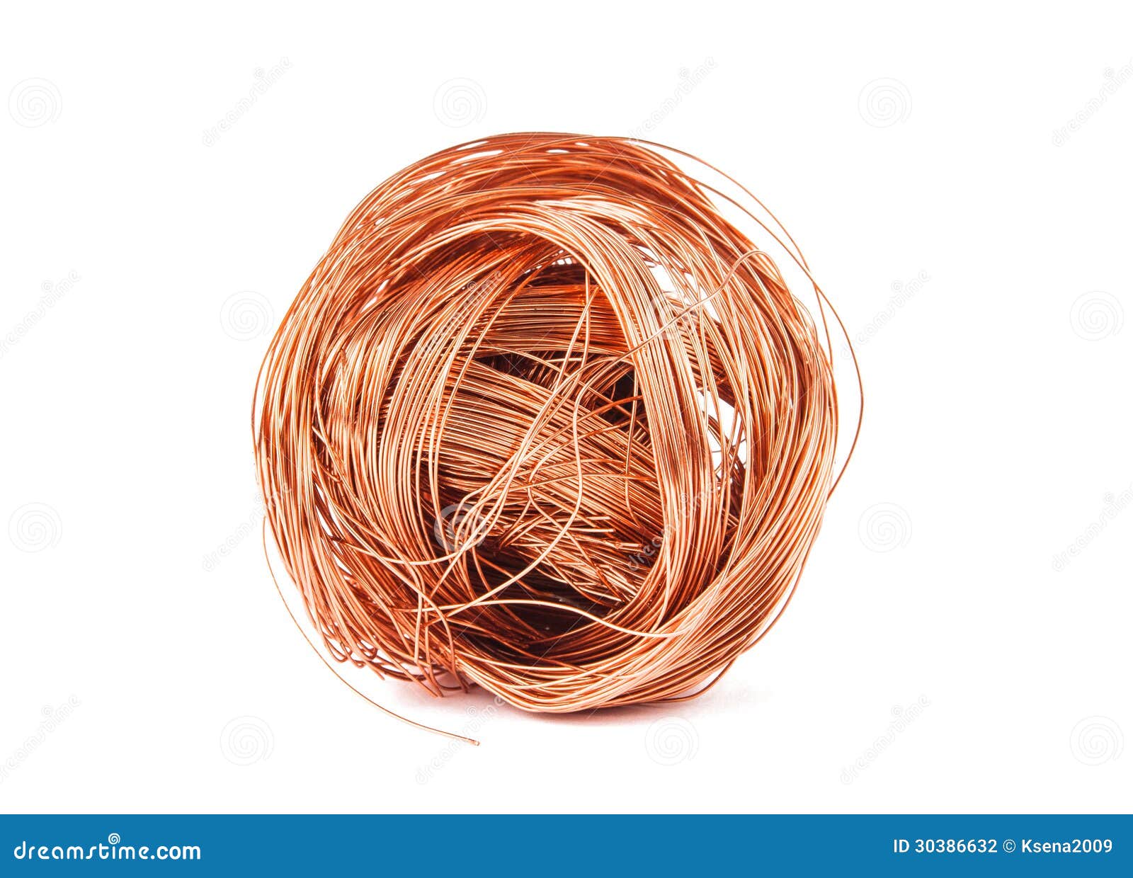 Copper wire stock photo. Image of extraordinary, isolated - 30386632