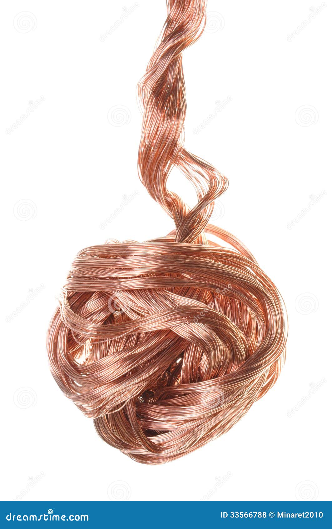Copper wire stock photo. Image of isolated, cable, energy - 33566788