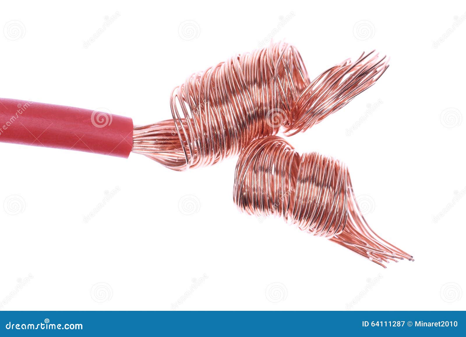 Copper wire stock image. Image of isolation, connection - 64111287