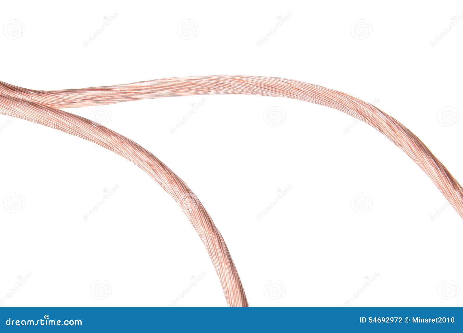 Copper wire line stock photo. Image of electrical, copper - 54692972