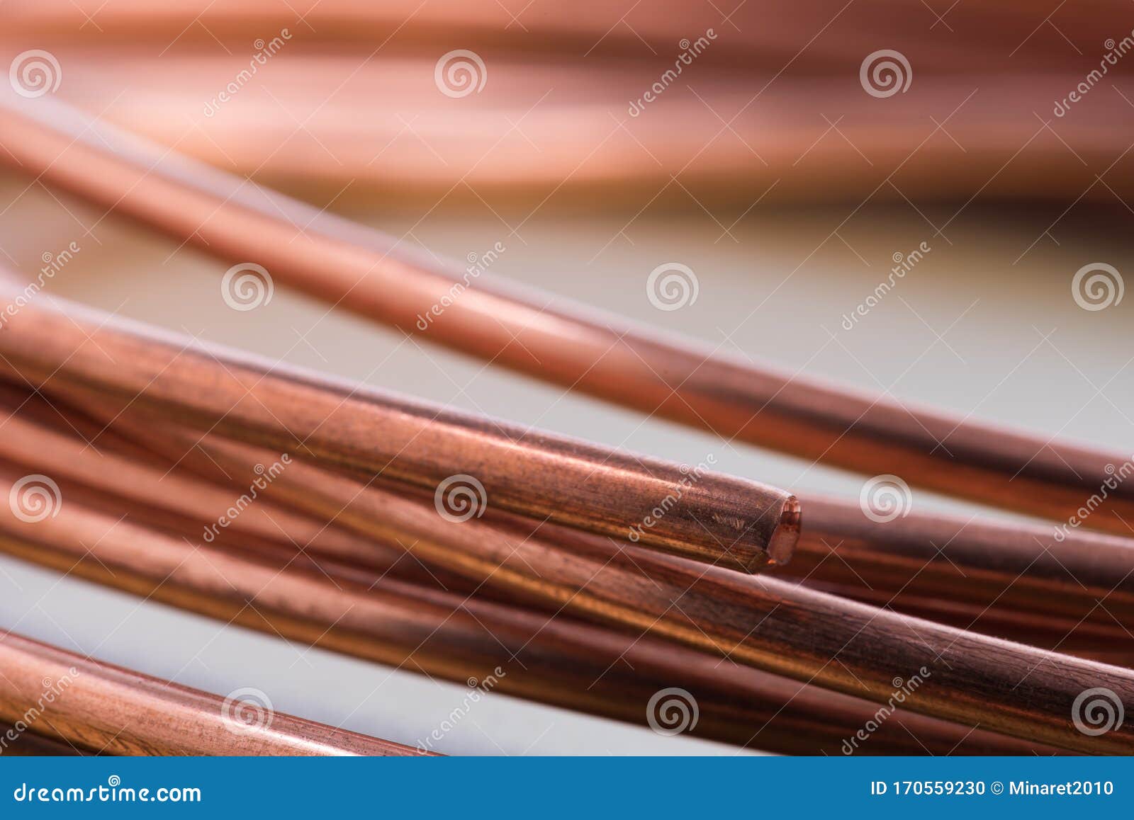 Copper Wire Raw Materials Industry Stock Photo - Image of energy ...