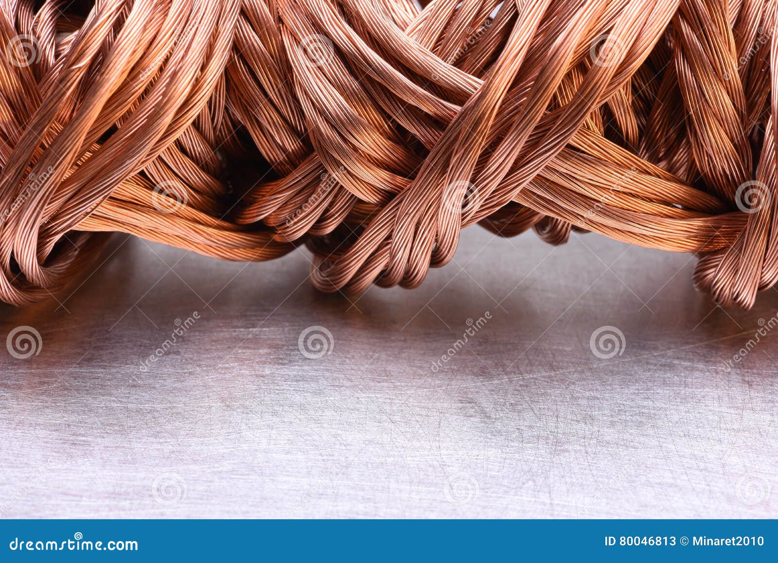 Copper wire raw materials stock image. Image of copper - 80046813