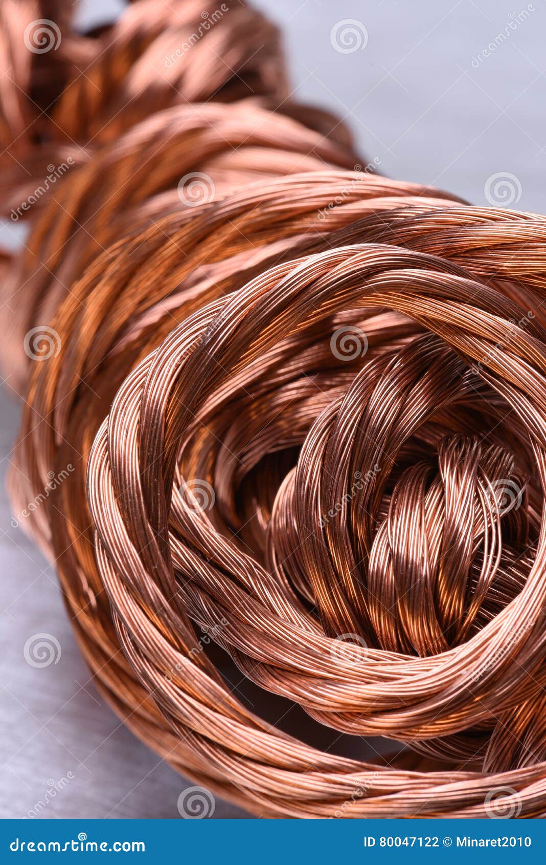 Copper wire raw materials stock photo. Image of copper - 80047122
