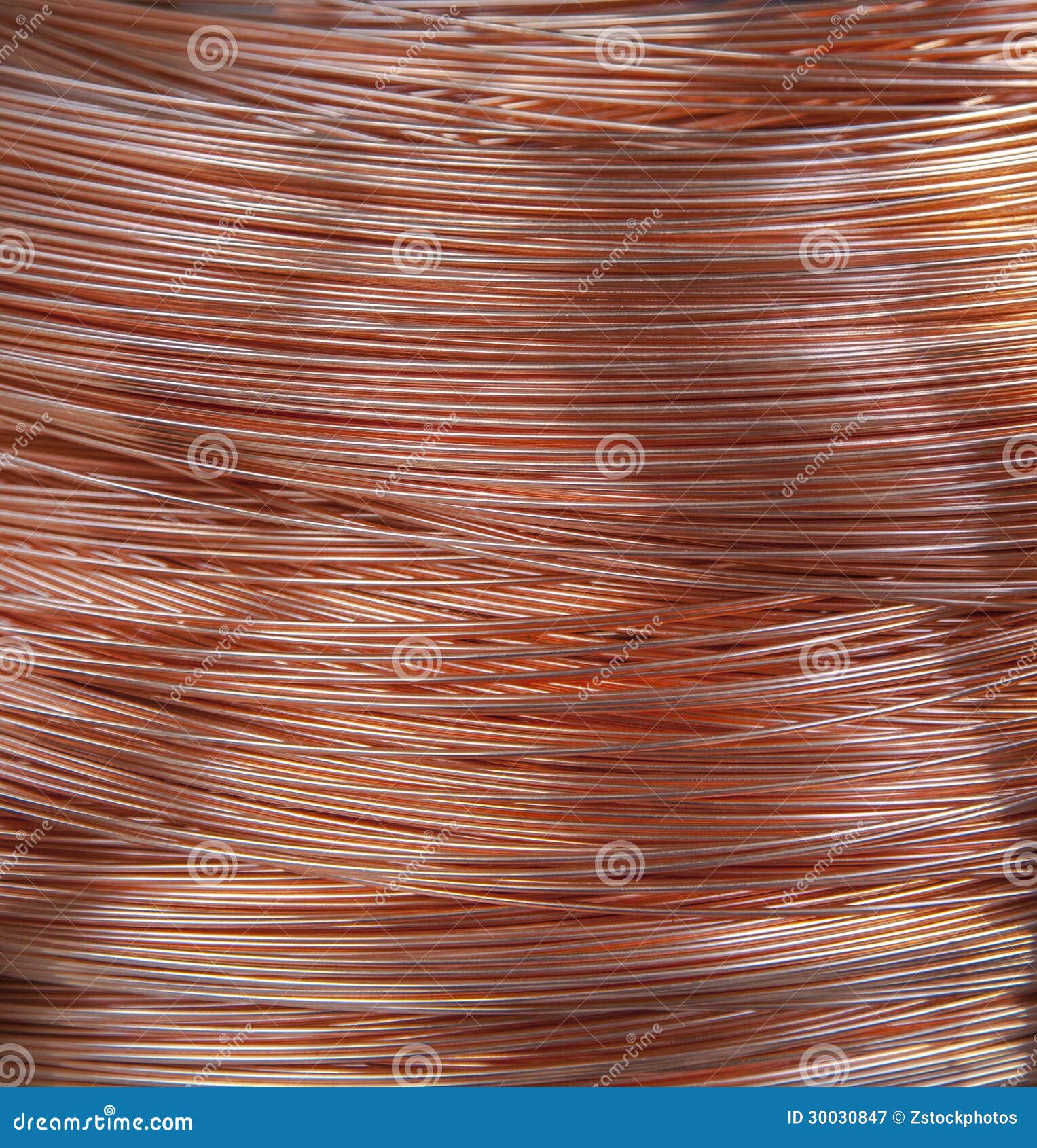 Copper wire stock image. Image of golden, spool, equipment - 30030847