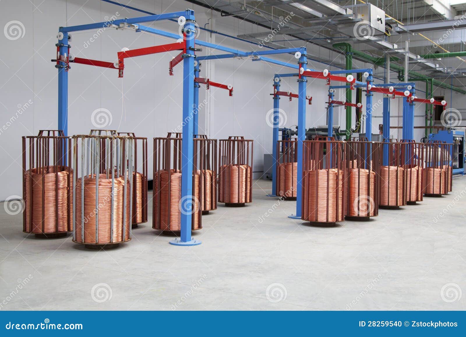 Copper wire spools stock photo. Image of warning, tool - 28259540