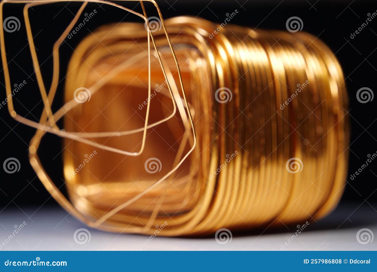Copper Wire Of The Step-down Single-phase Transformer Stock Photography ...