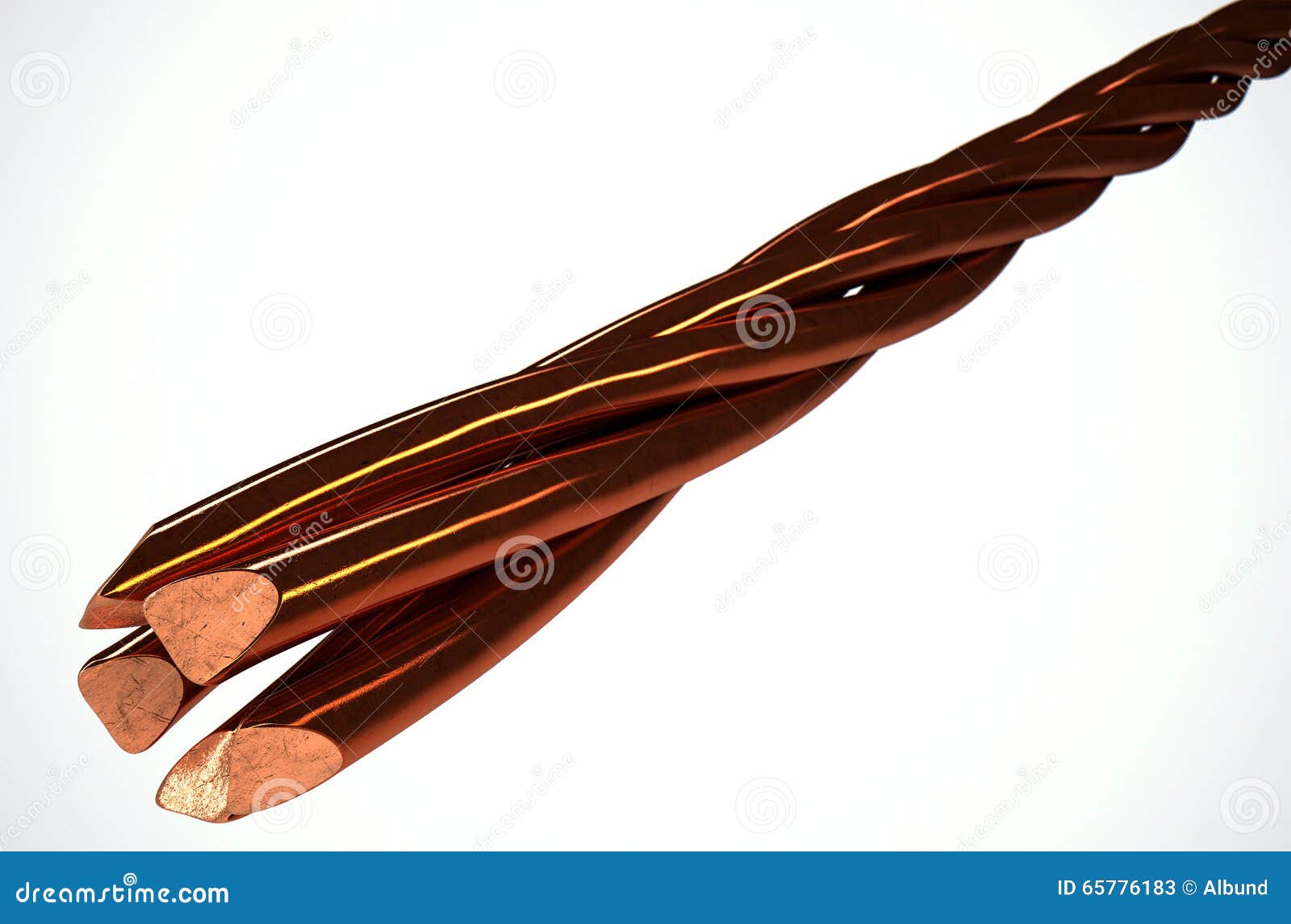 Copper Wire Strands stock image. Image of electrician - 65776183