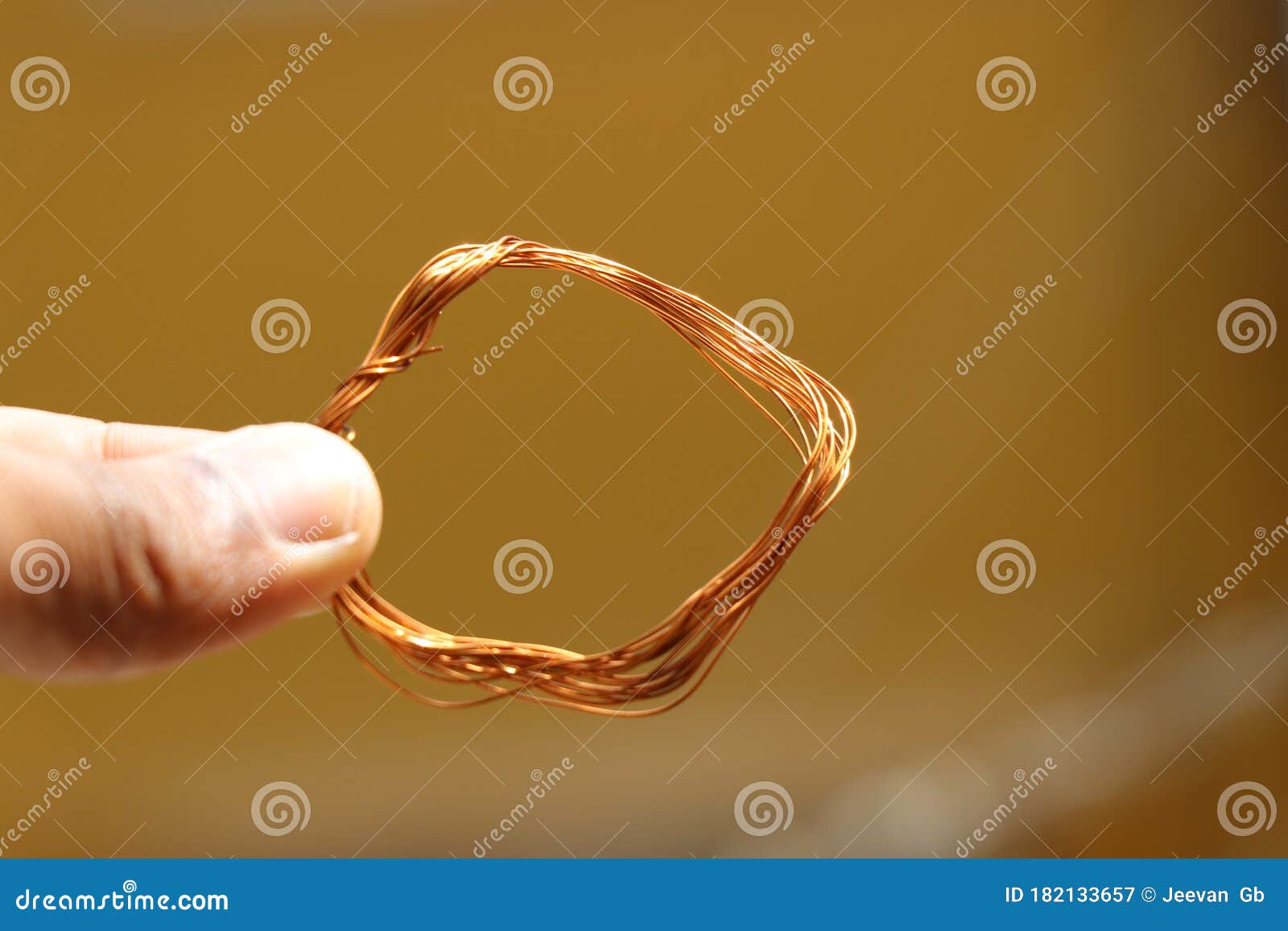 Copper Wire Which is Insulated Used in Electronic Projects Stock Image ...