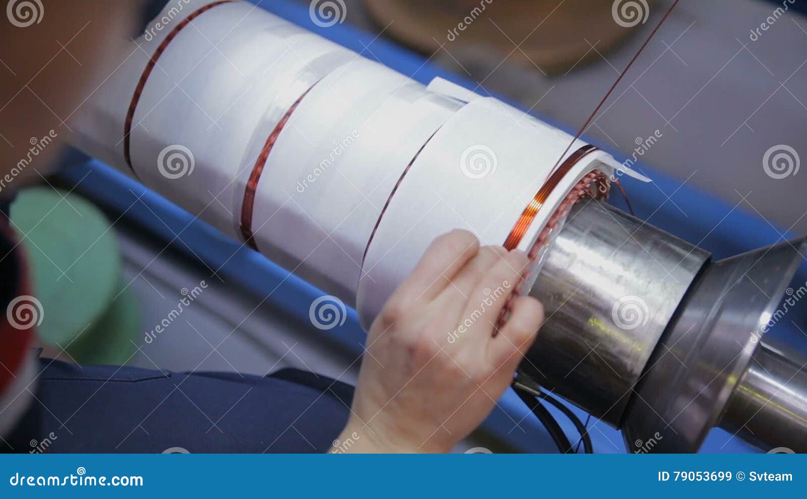 Copper Wire Wound, Wrap Copper Coil, Making Electrical Coil of a ...