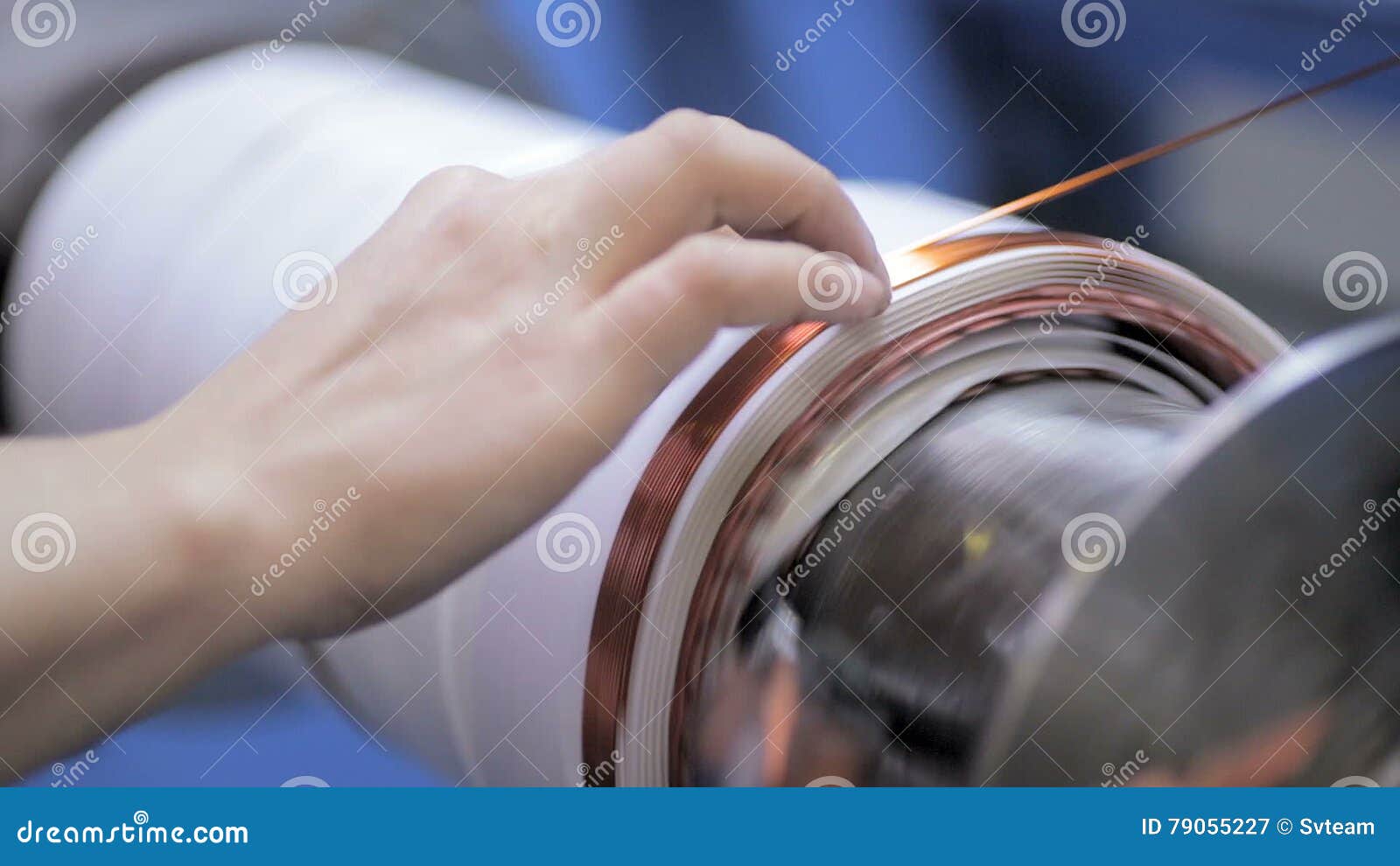 Copper Wire Wound, Wrap Copper Coil, Making Electrical Coil of a ...