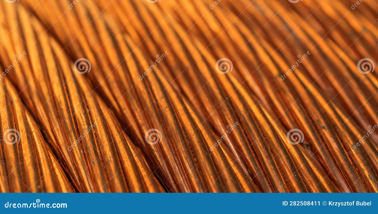 Copper Wires with Visible Details. Background or Texture Stock Image ...