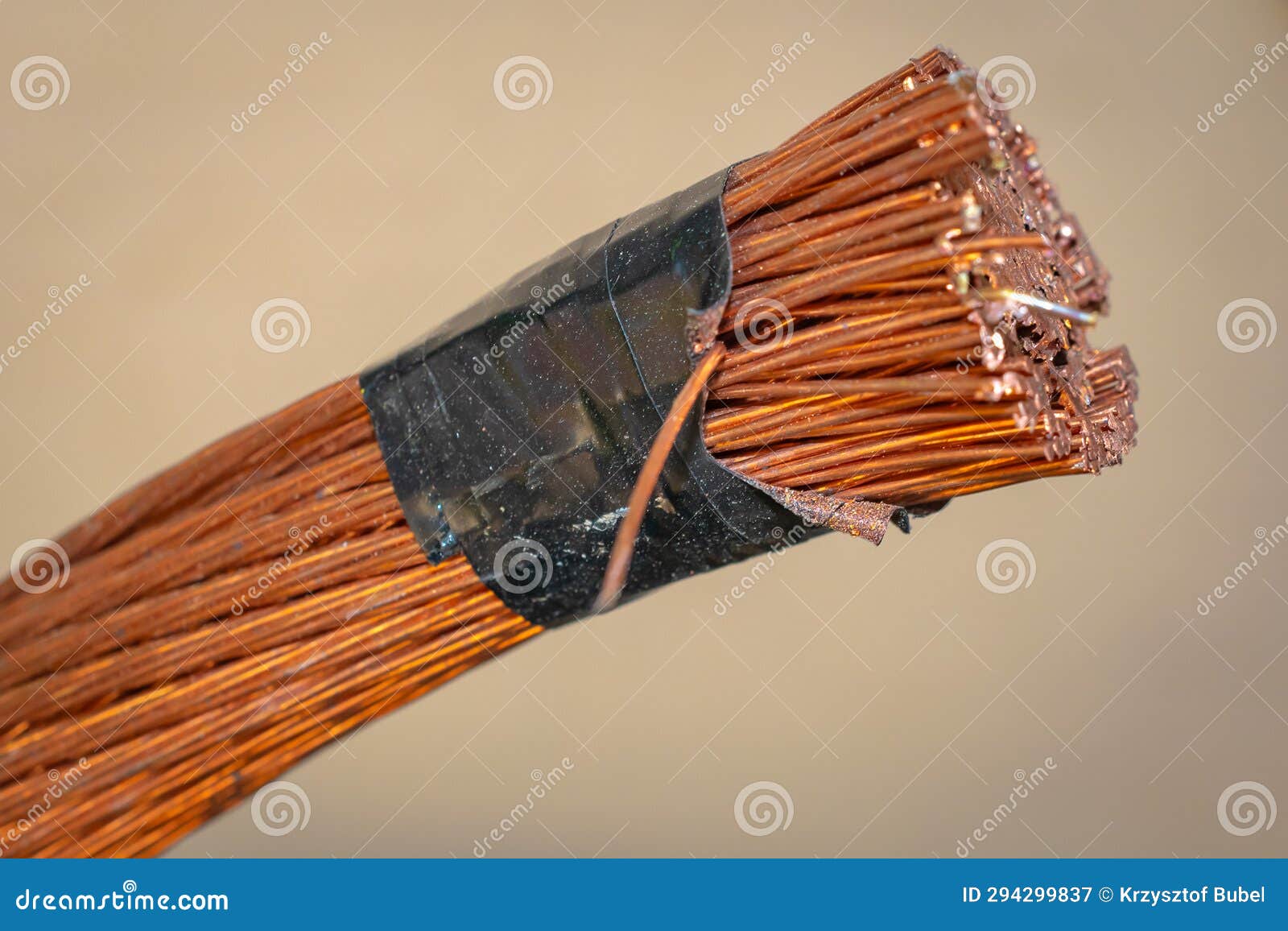 Copper Wires with Visible Details. Background or Texture Stock Image ...