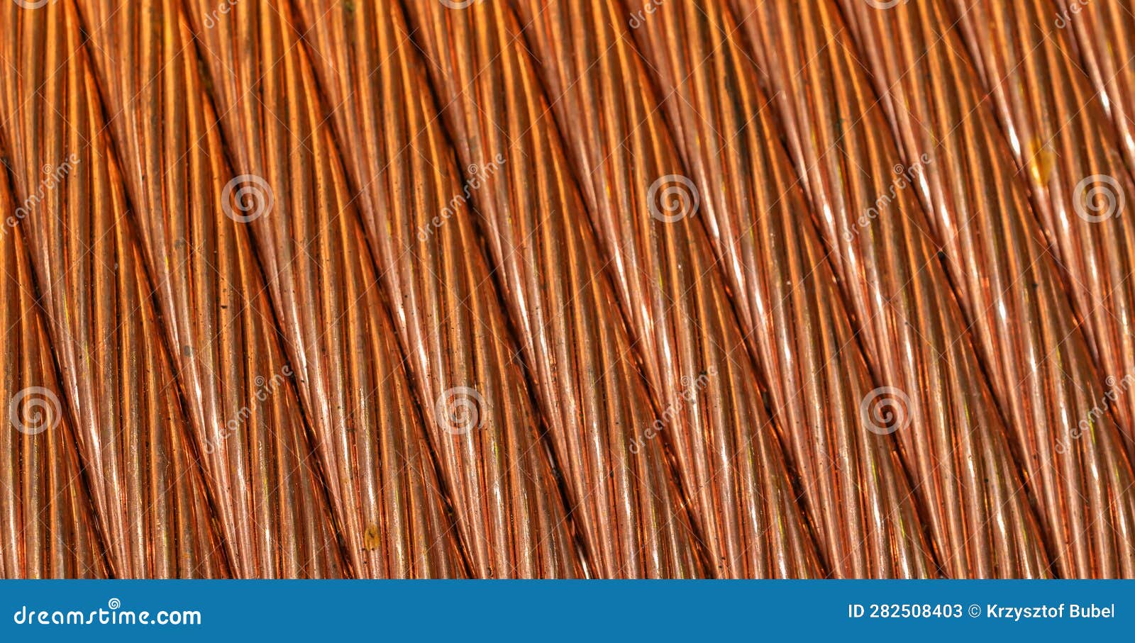 Copper Wires with Visible Details. Background or Texture Stock Image ...