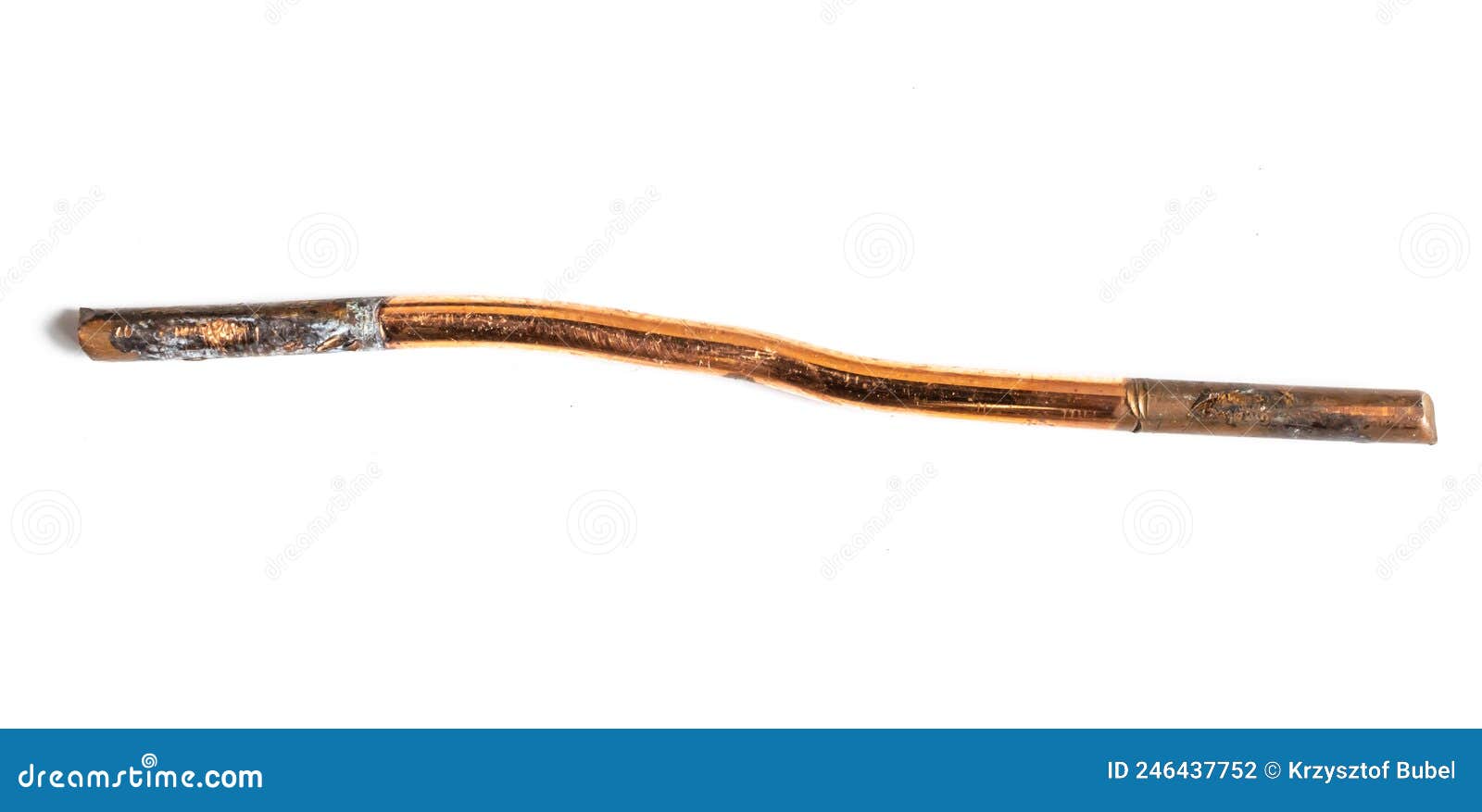 Copper Wires on a White Isolated Background Stock Photo - Image of ...
