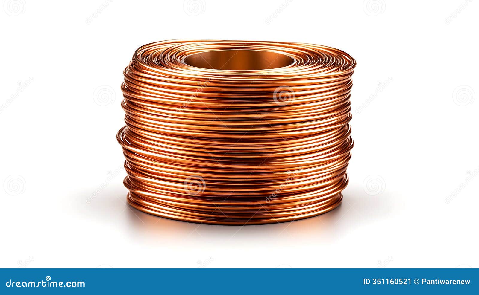 Copper Wiring Roll for Electrical Use Stock Illustration - Illustration ...