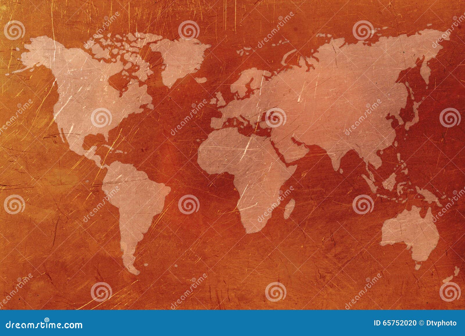 Copper World map stock photo. Image of chart, africa - 65752020