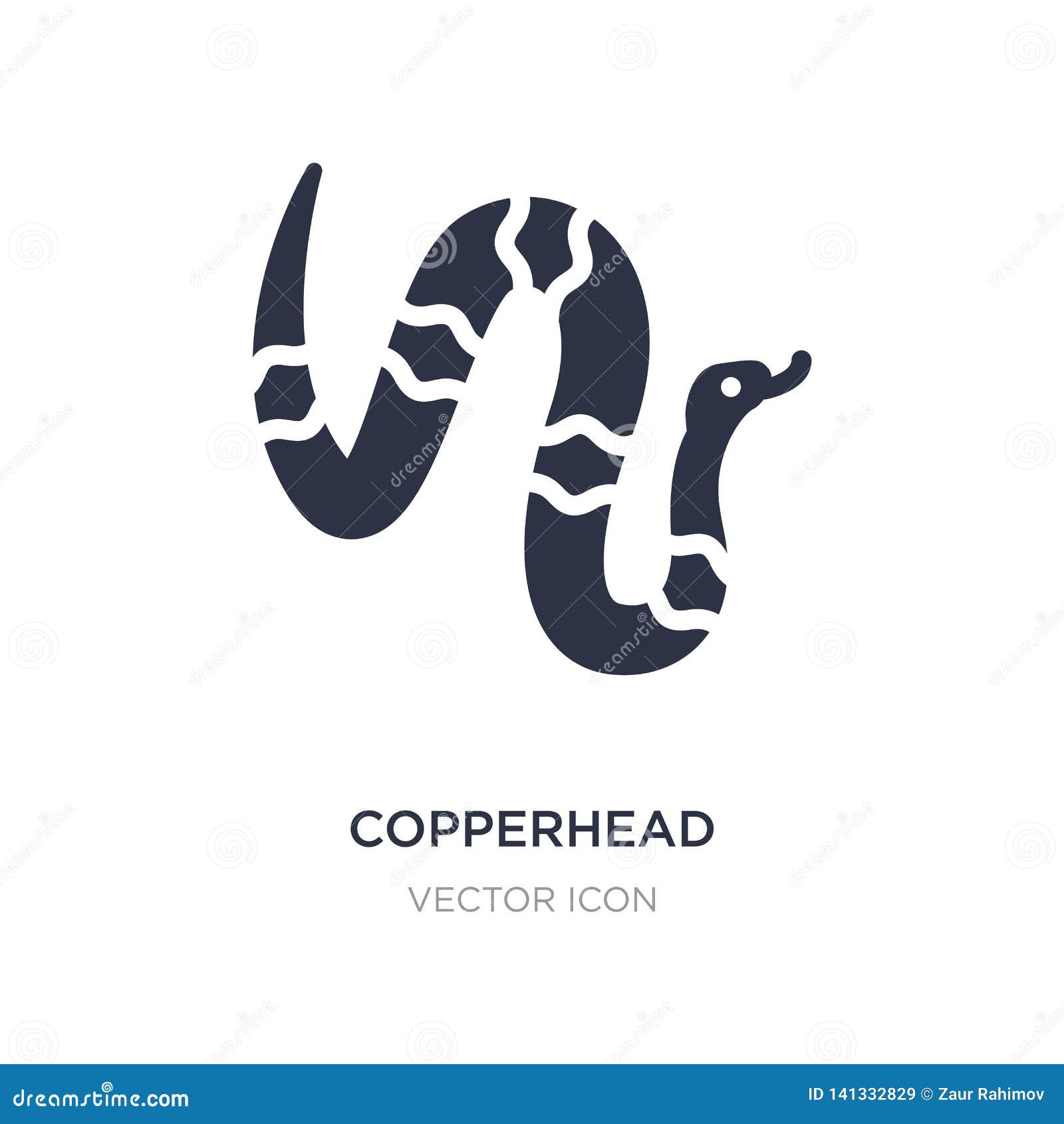 Copperhead Snake Mascot Cartoon Vector | CartoonDealer.com #112786681