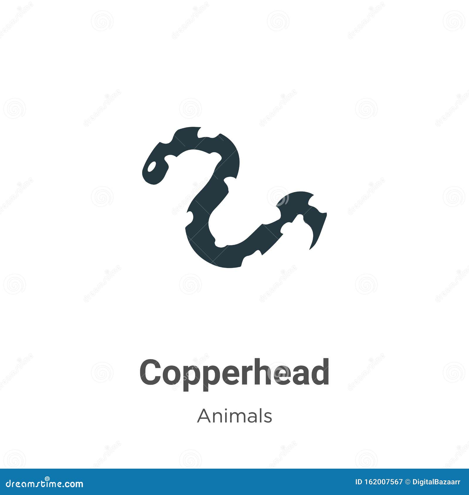 Copperhead Icon. Trendy Copperhead Logo Concept On White Background ...