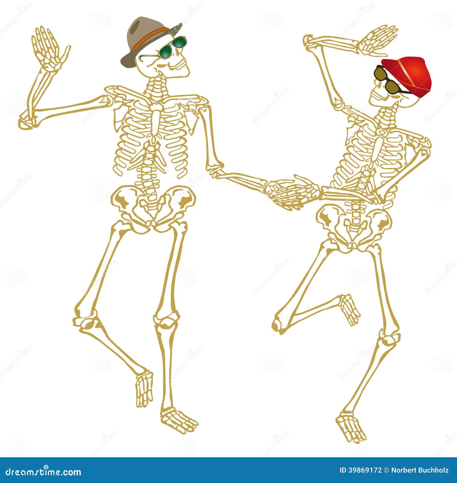 Coppie di scheletro illustrazione vettoriale. Illustrazione di ...