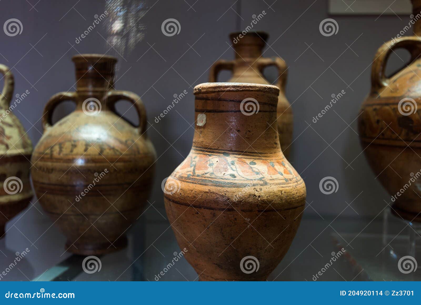Coptic Artifacts of Pottery in the Museum in Cairo, Egypt Editorial ...