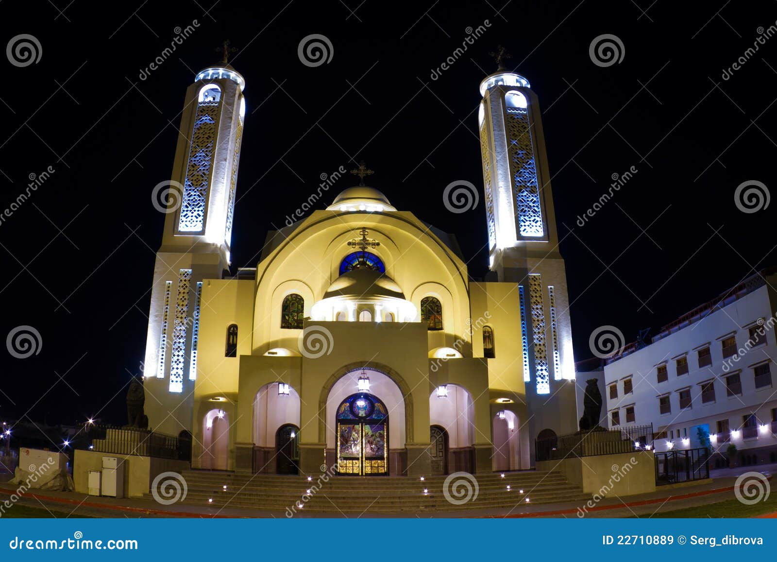 Coptic church stock image. Image of coptic, travel, tower - 22710889