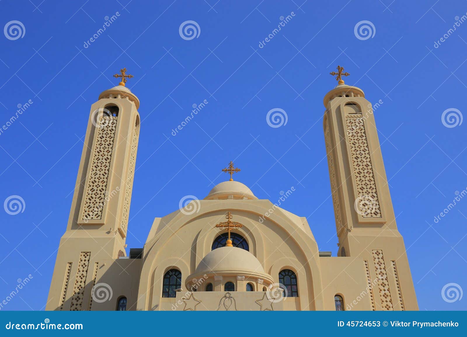 Christian Coptic Church in Sharm El Sheikh Stock Image - Image of sinai ...
