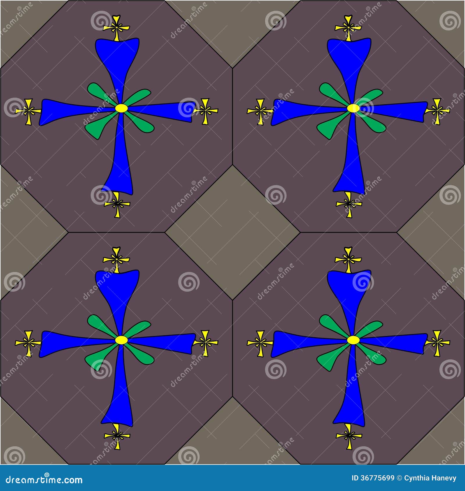 Coptic Cross Ankh Icon Black Color Vector Illustration Simple Image ...