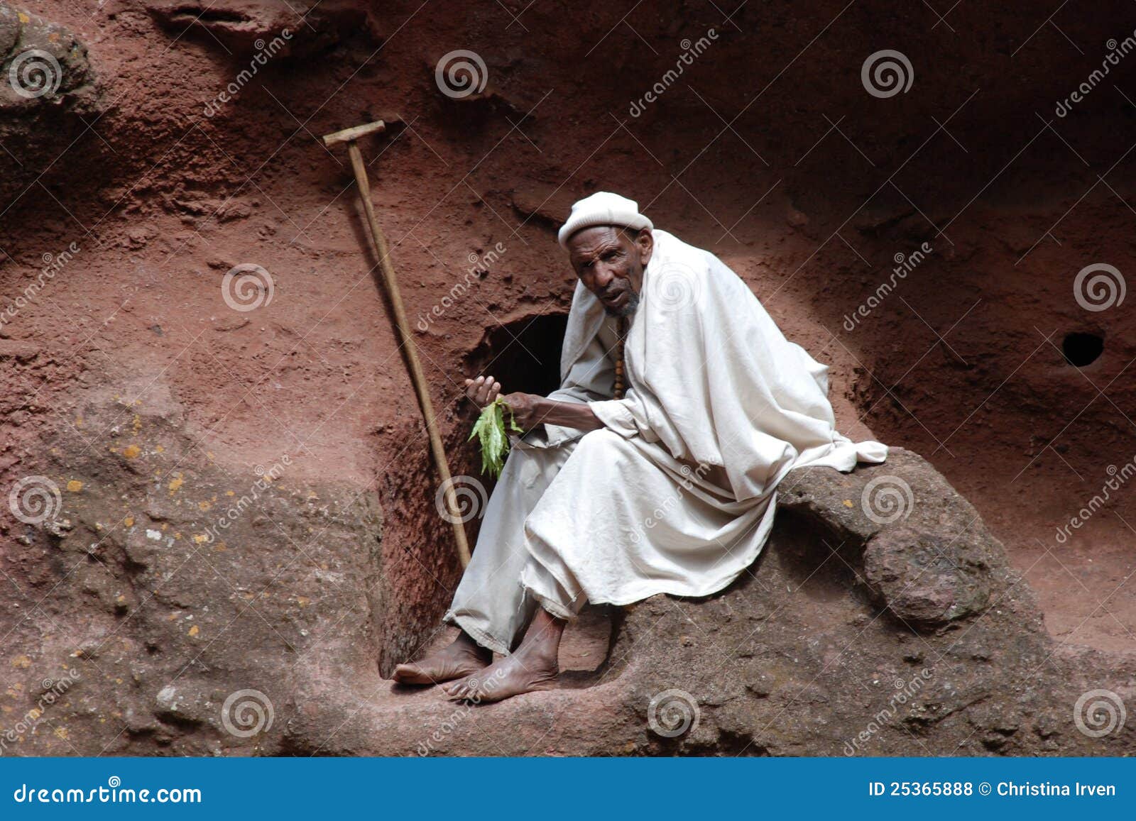 Coptic Monk In Church Of The Holy Sepulchre, Jerusalem Editorial Image ...