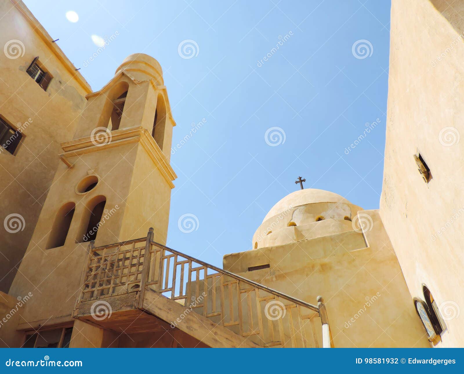 Coptic Orthodox Monastery stock photo. Image of antony - 98581932