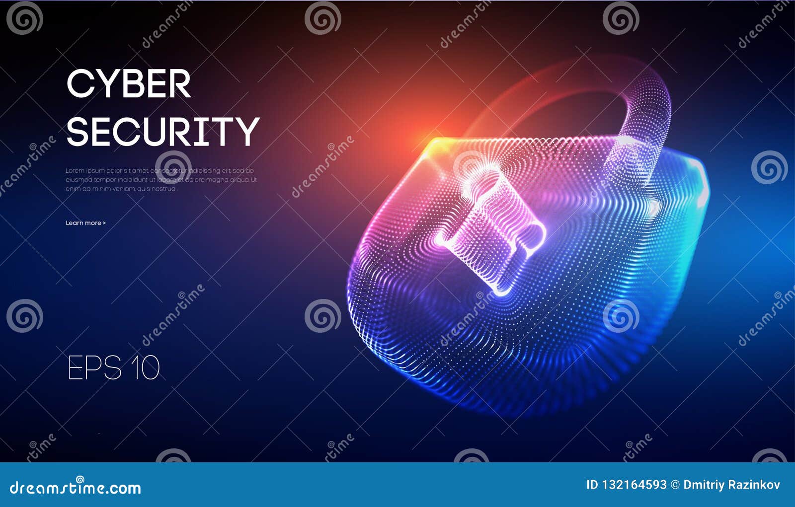 Coputer Internet Cyber Security Background. Cyber Crime Illustration ...