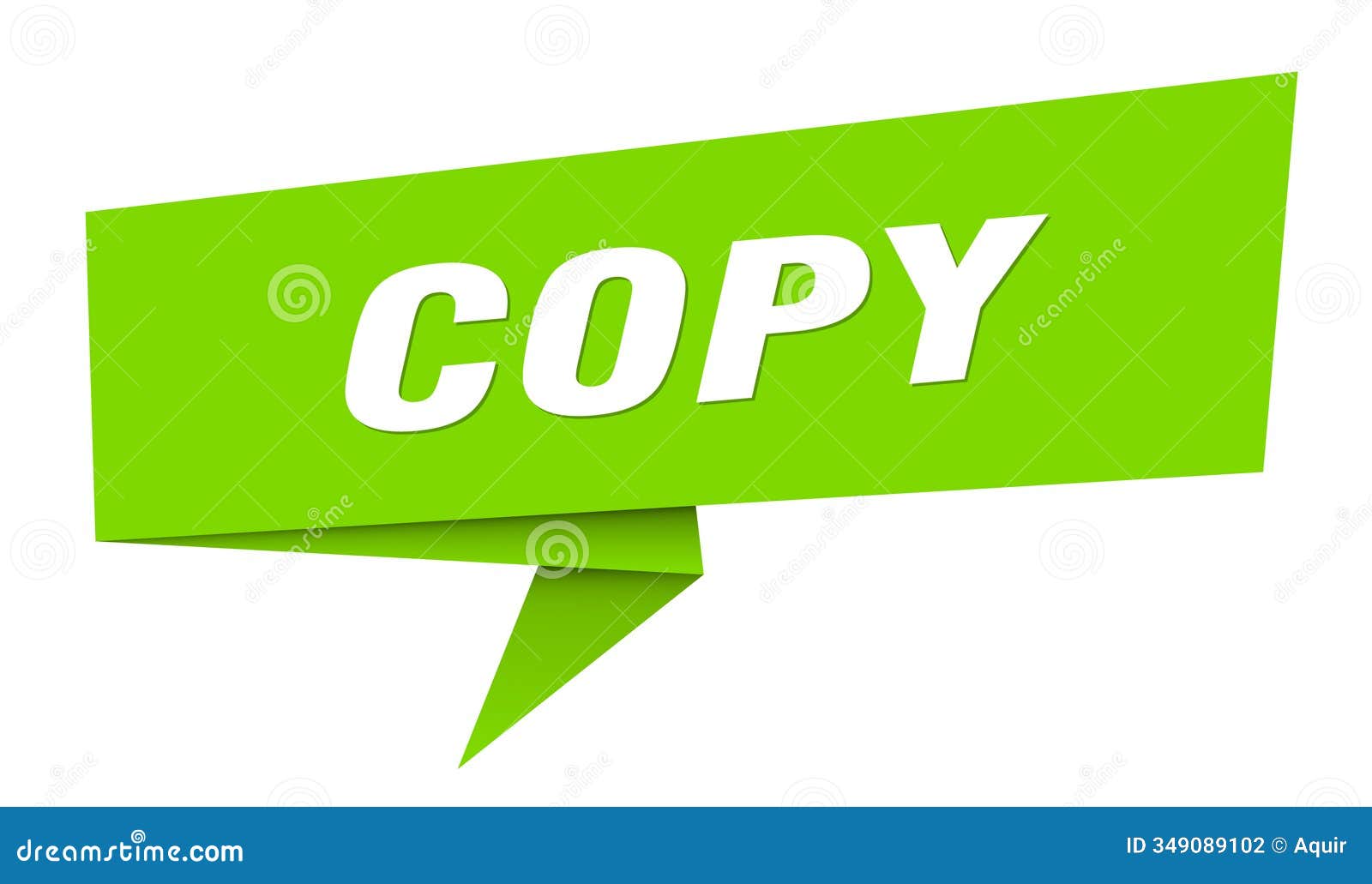 Copy Banner. Copy Speech Bubble, Label, Sticker, Sign Template Stock ...