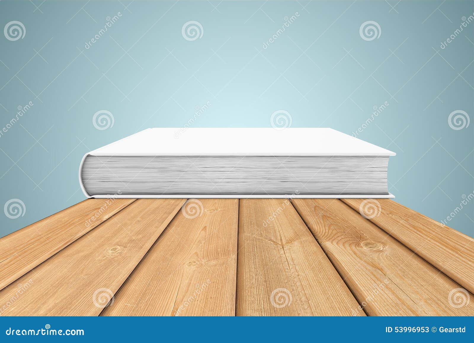 Copy-book on the Edge of Table Stock Illustration - Illustration of ...