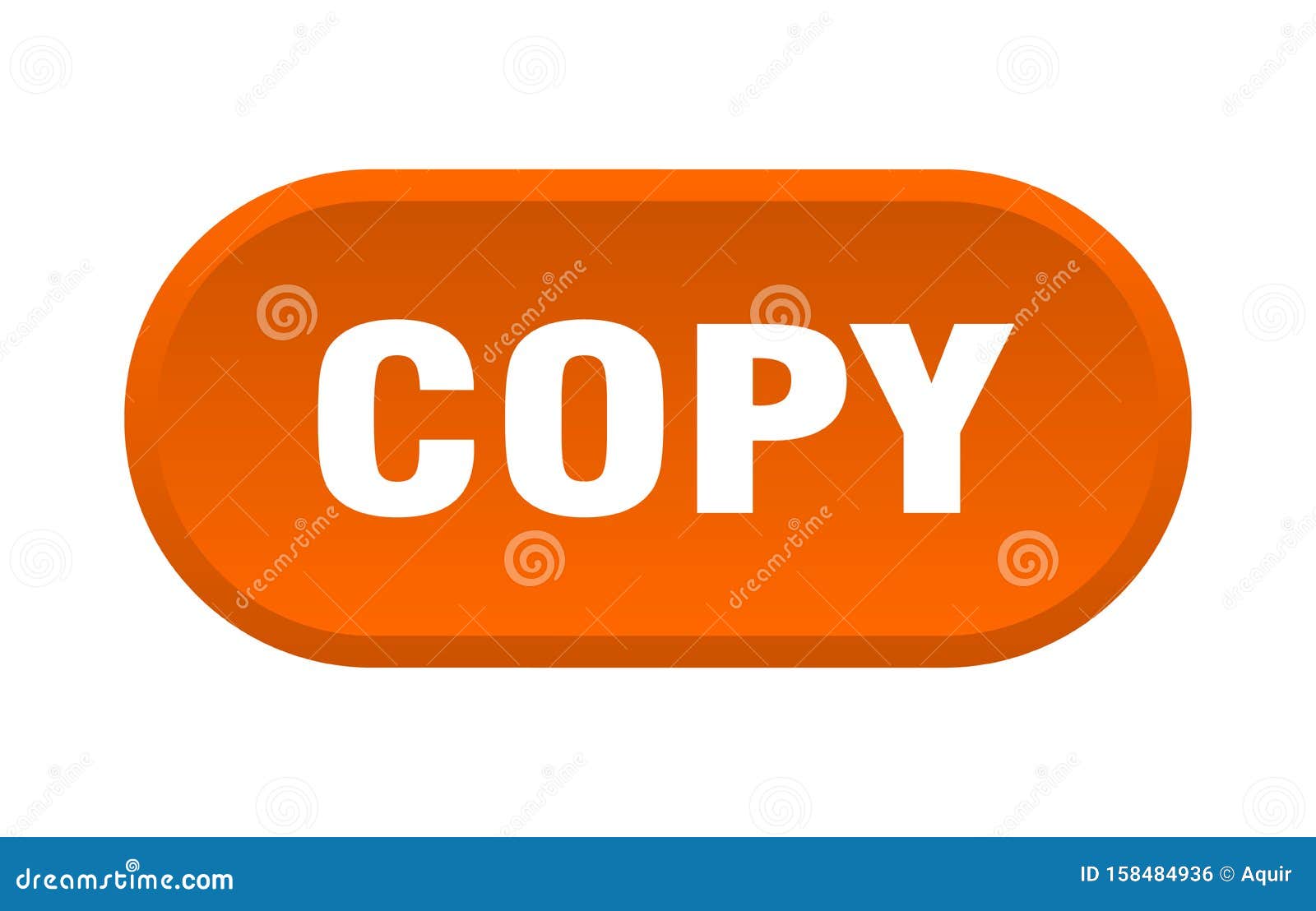 Copy button stock vector. Illustration of template, sticker - 158484936