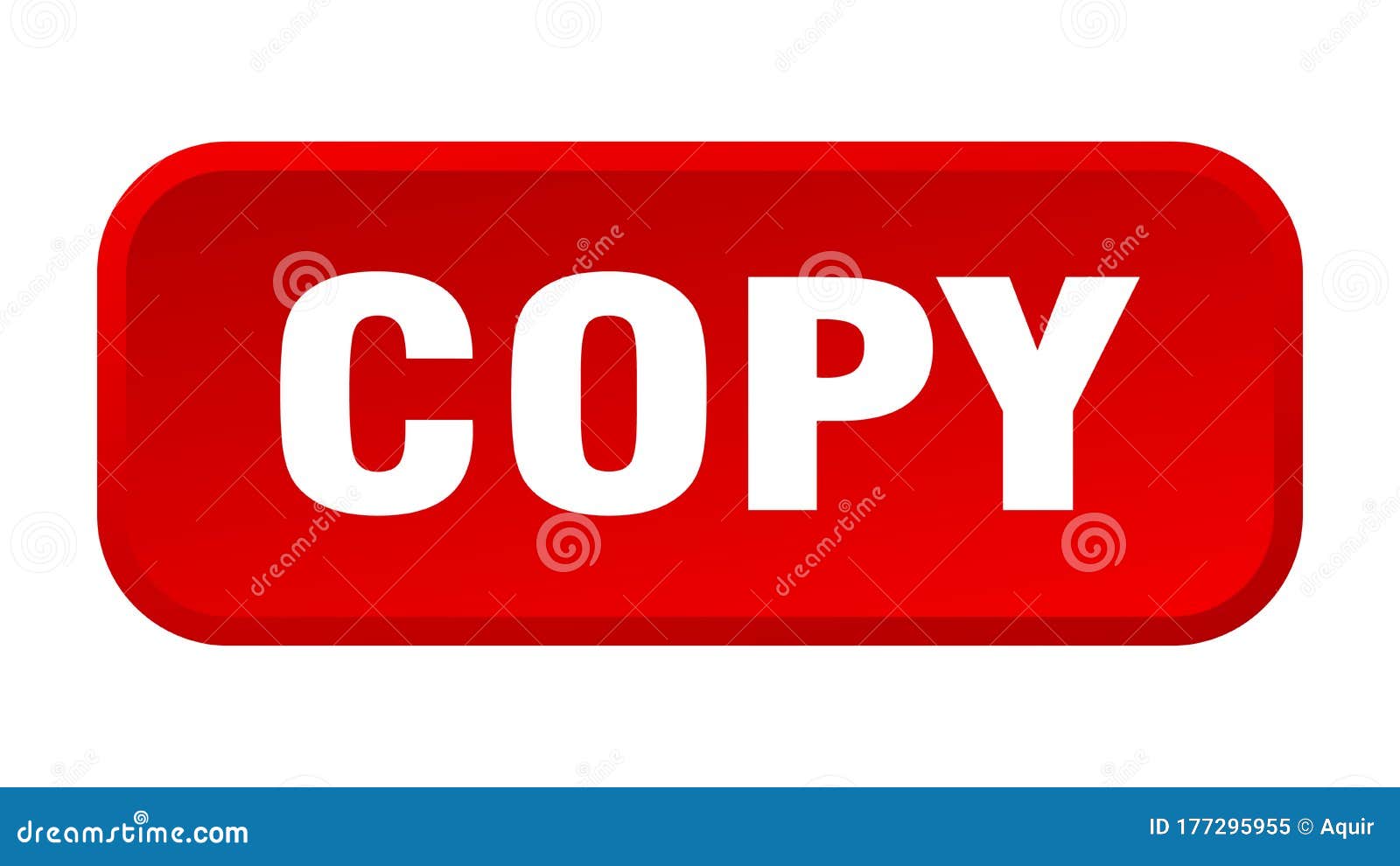 Copy Button. Copy Square 3d Push Button Stock Vector - Illustration of ...