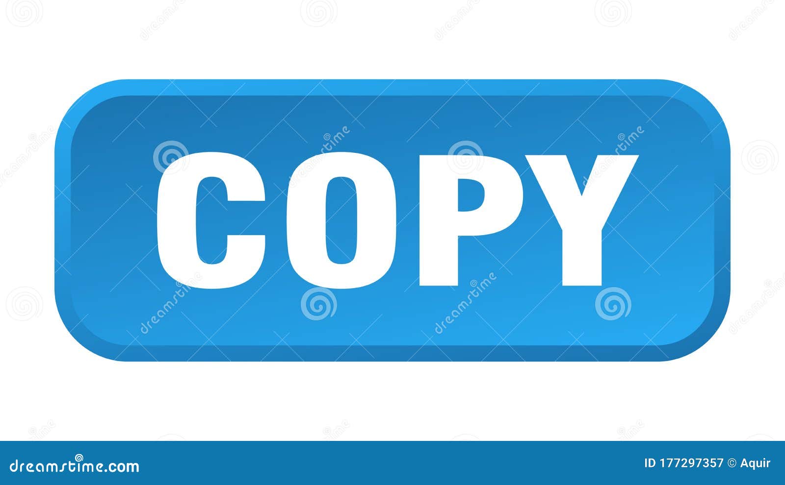 Copy Button. Copy Square 3d Push Button Stock Vector - Illustration of ...