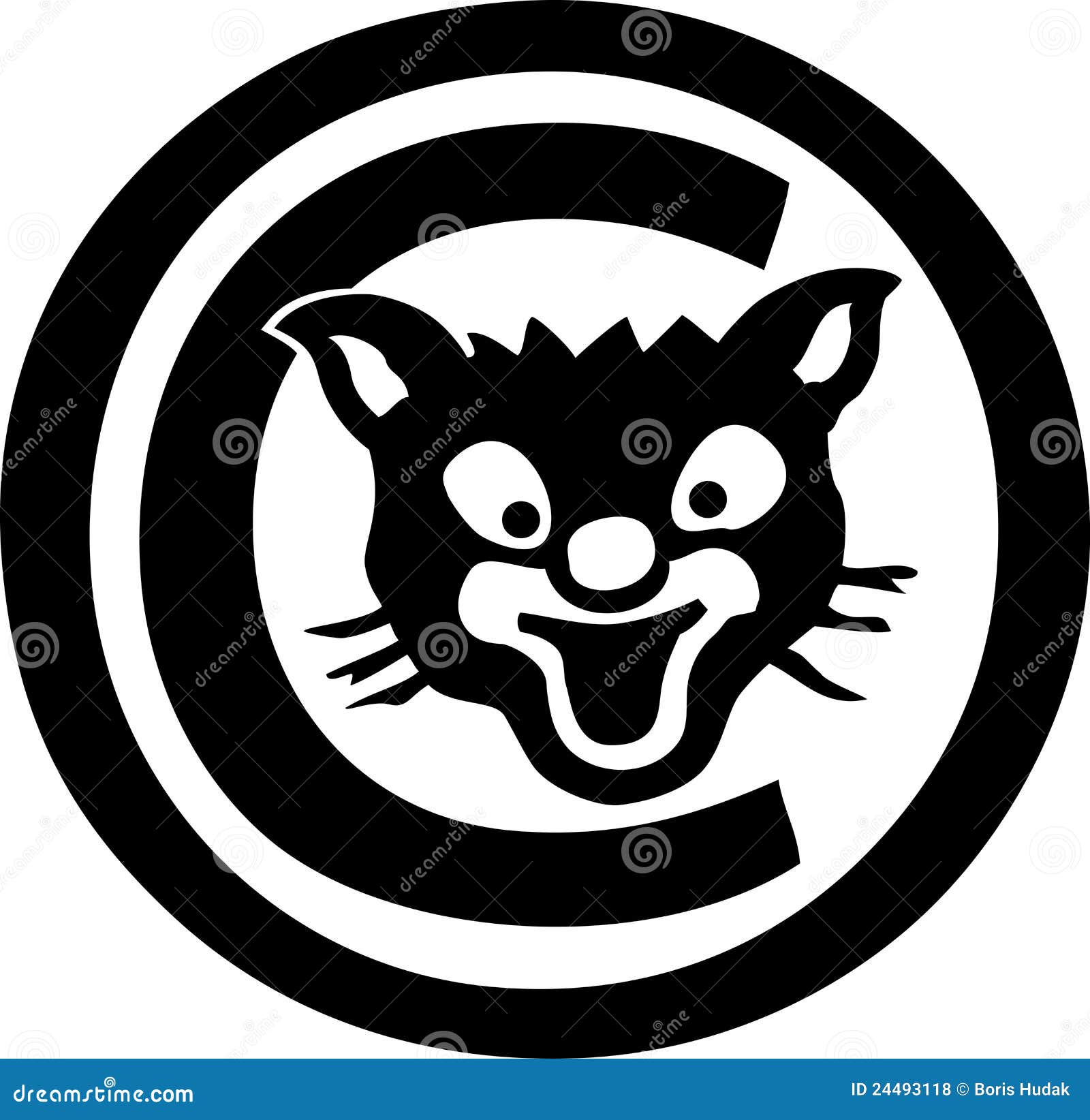 Copy Cat stock vector. Illustration of smiling, symbol - 24493118