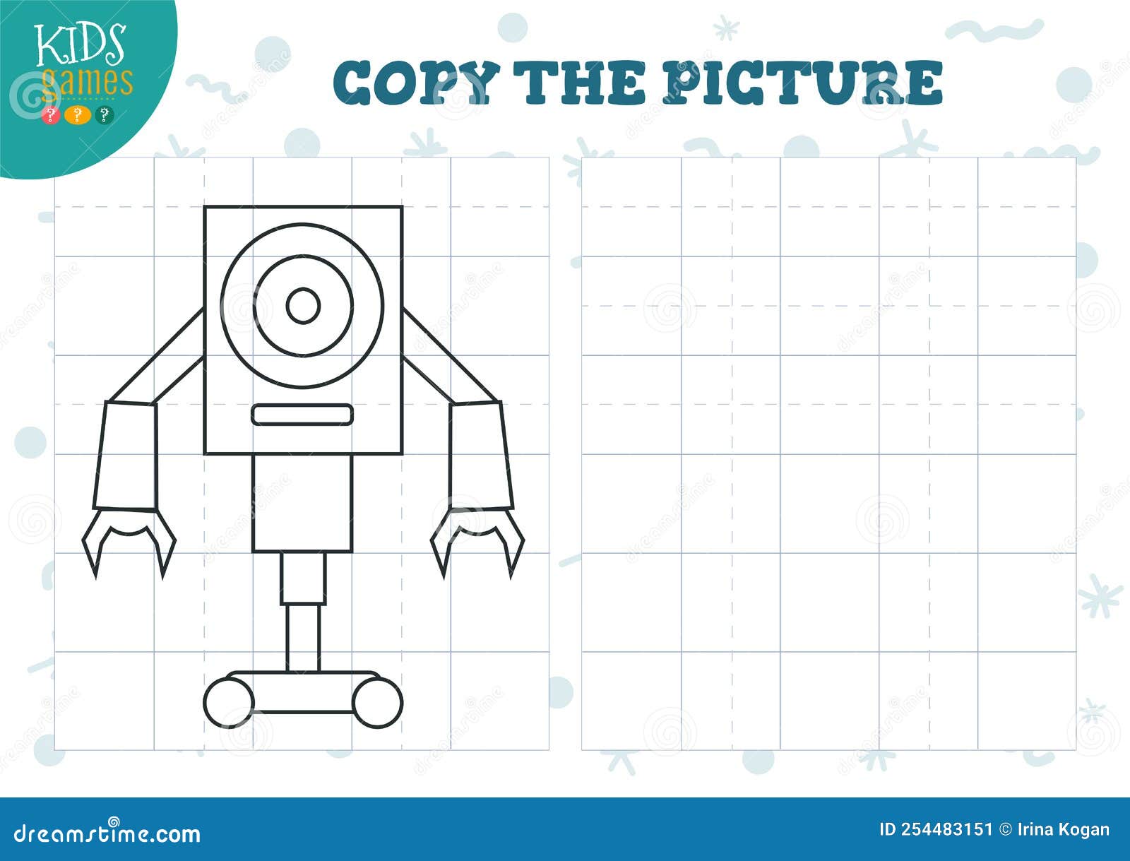 Copy and Complete the Picture Vector Blank Game, Illustration Stock ...