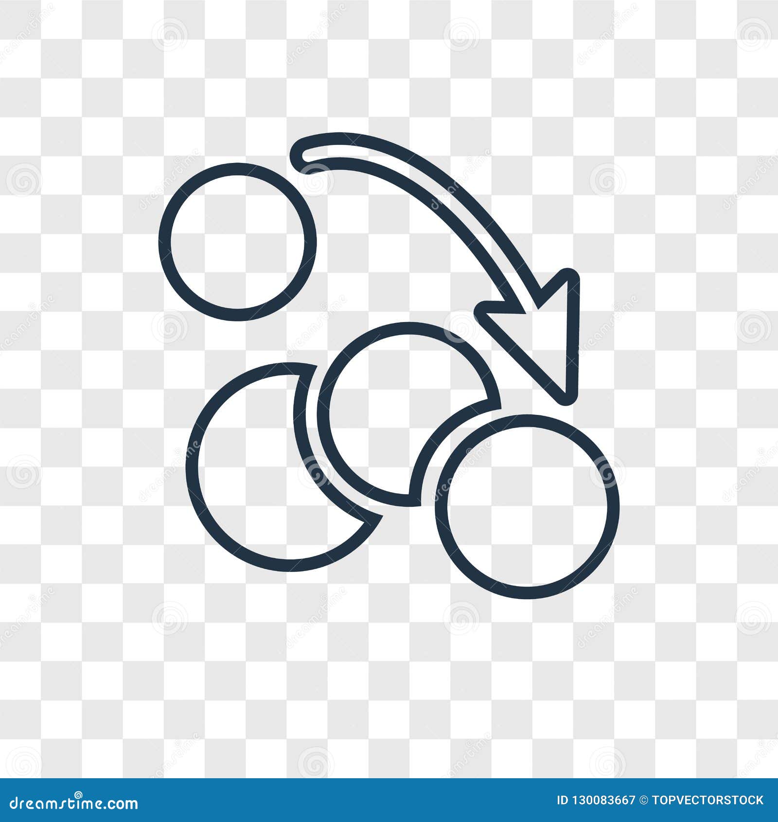 Copy Concept Vector Linear Icon Isolated on Transparent Background ...