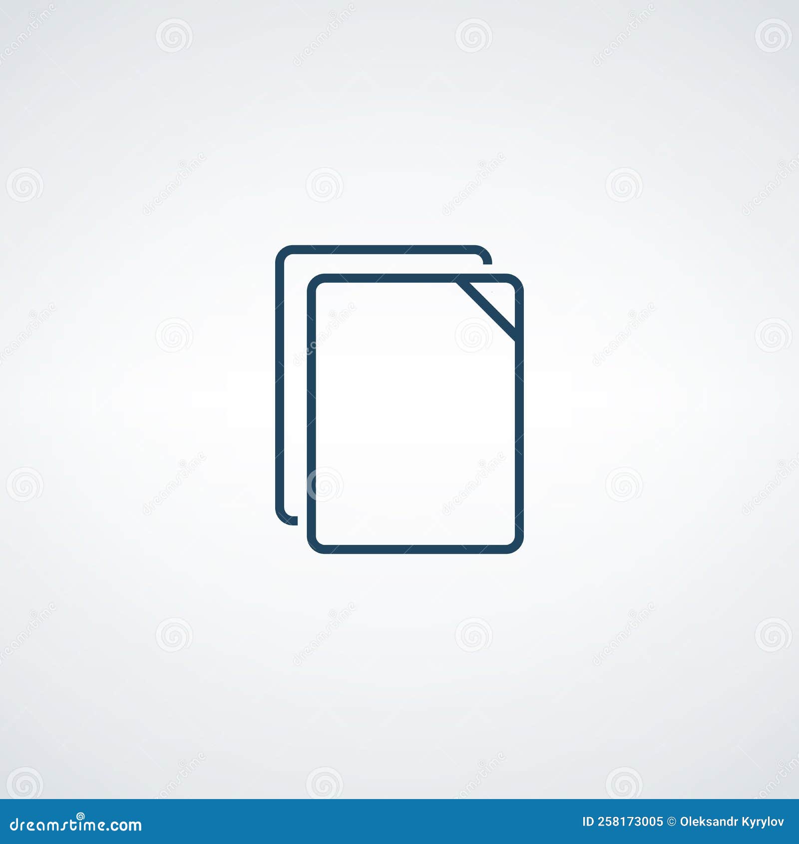 Copy Content or Document Icon. Copy File Symbol. Stock Vector ...