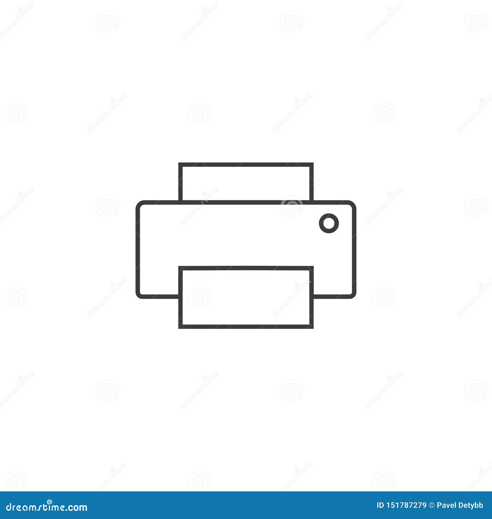 Copy, Device, Printer Icon. Vector Illustration, Flat Design. Stock ...