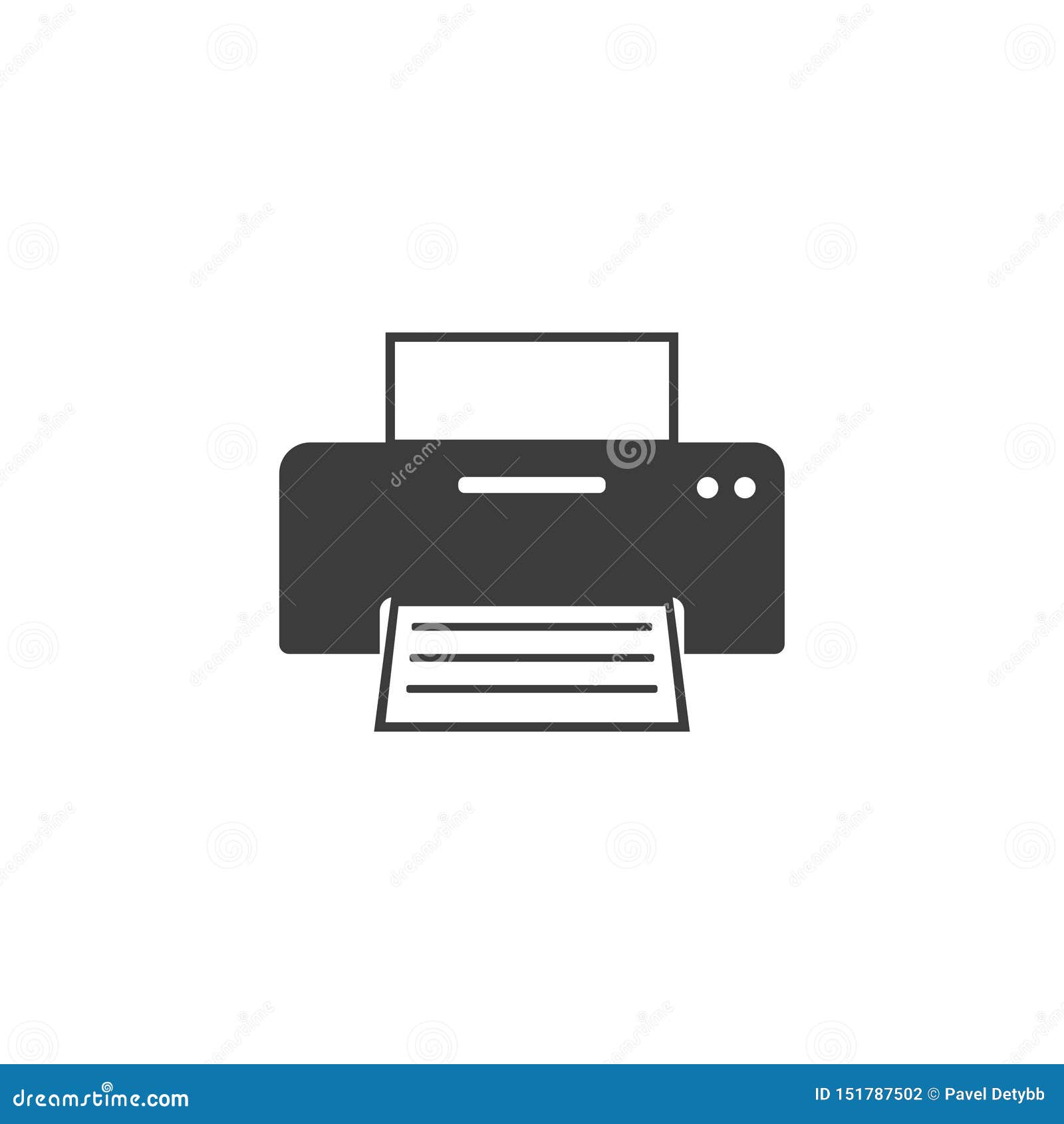Copy, Device, Printer Icon. Vector Illustration, Flat Design. Stock ...
