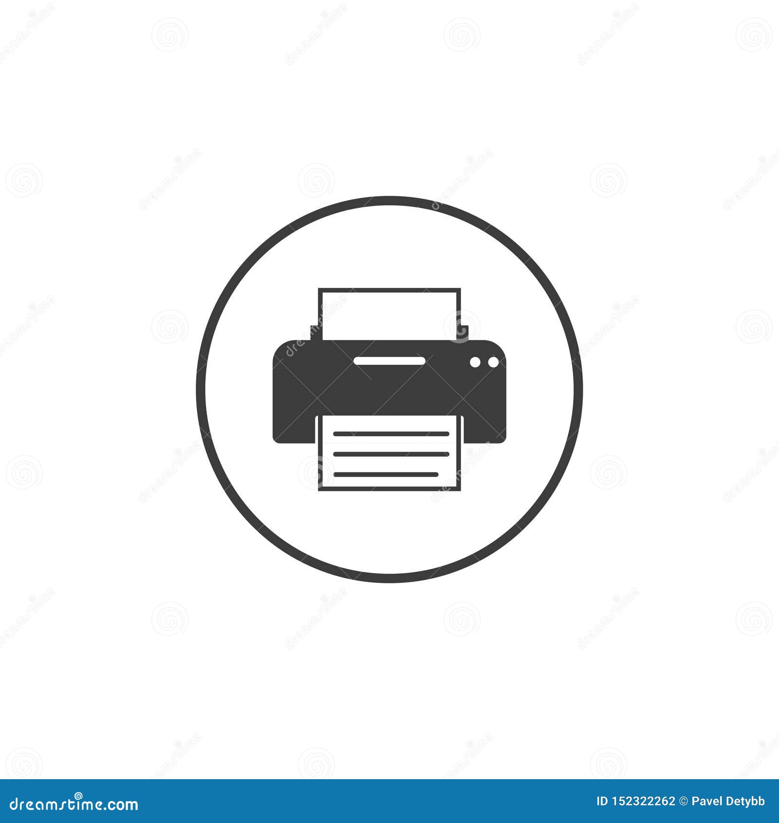 Copy, Device, Printer Icon. Vector Illustration, Flat Design Stock ...