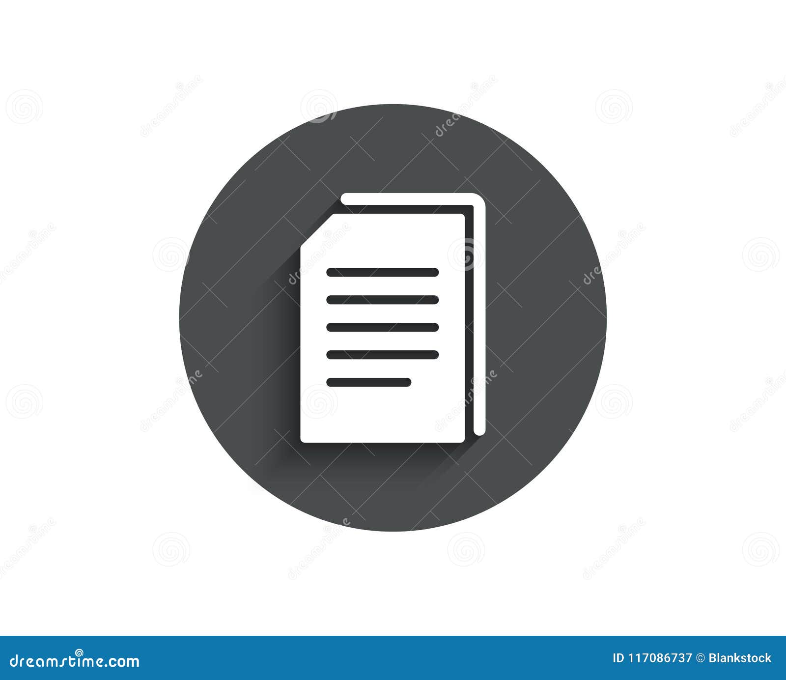 Copy Documents Simple Icon. File Sign. Stock Vector - Illustration of ...