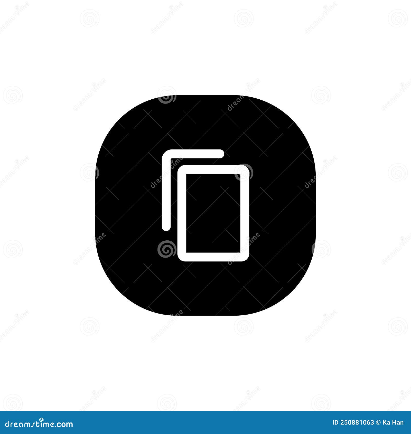 Duplicate Icon. File Copy Icon, Document - Vector | CartoonDealer.com ...