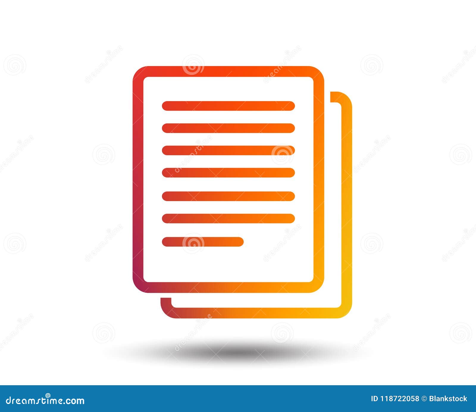 Copy File Sign Icon. Duplicate Document Symbol Stock Vector ...