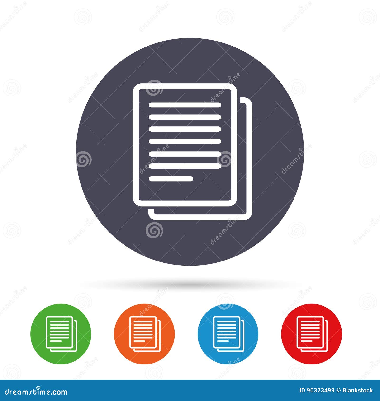 Copy File Sign Icon Duplicate Document Symbol Stock Vector Illustration Of Design Geometric
