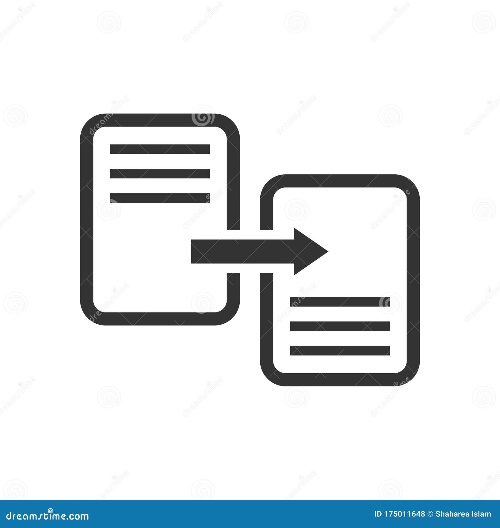 Copy Files Icon stock vector. Illustration of vector - 175011648