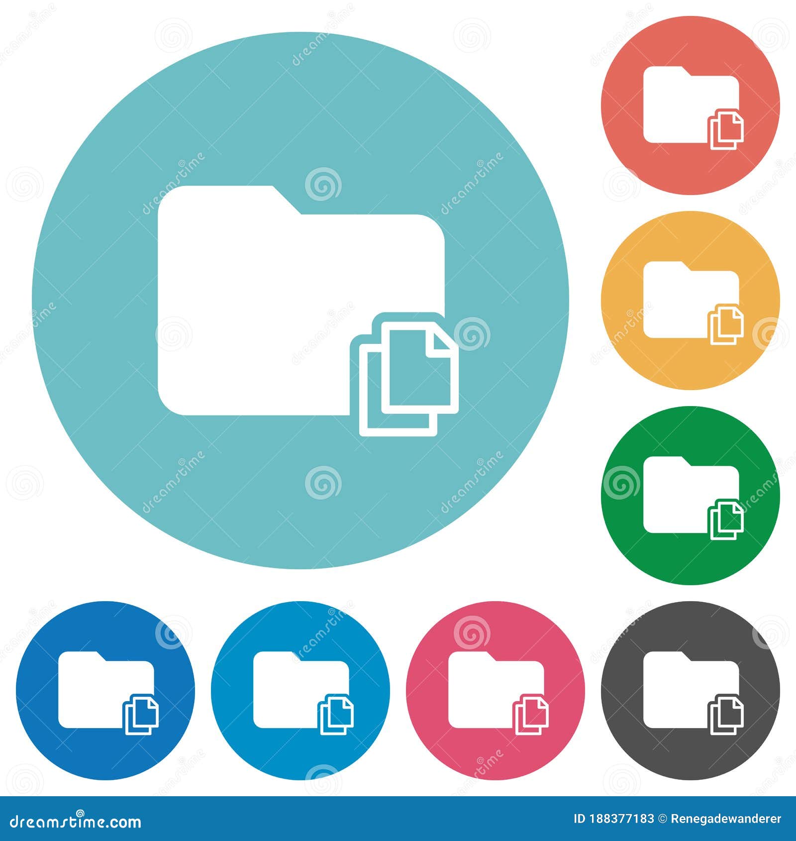 Copy Folder Icon -Vector Computer Download Folder Logo | CartoonDealer ...