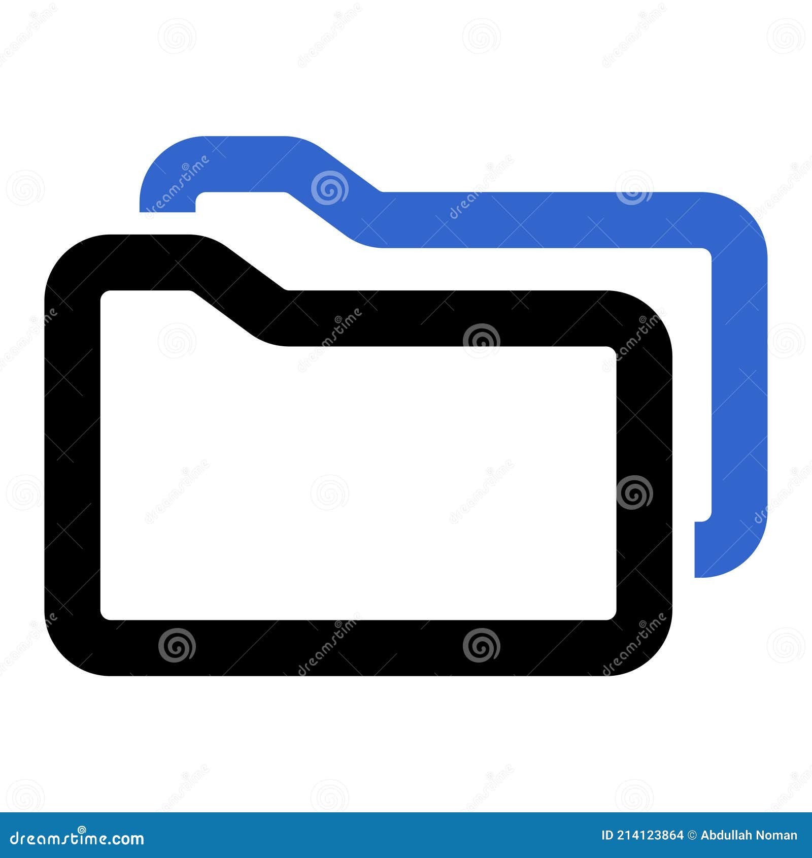 Copy Folder Icon Design Vector Stock Vector - Illustration of storage ...