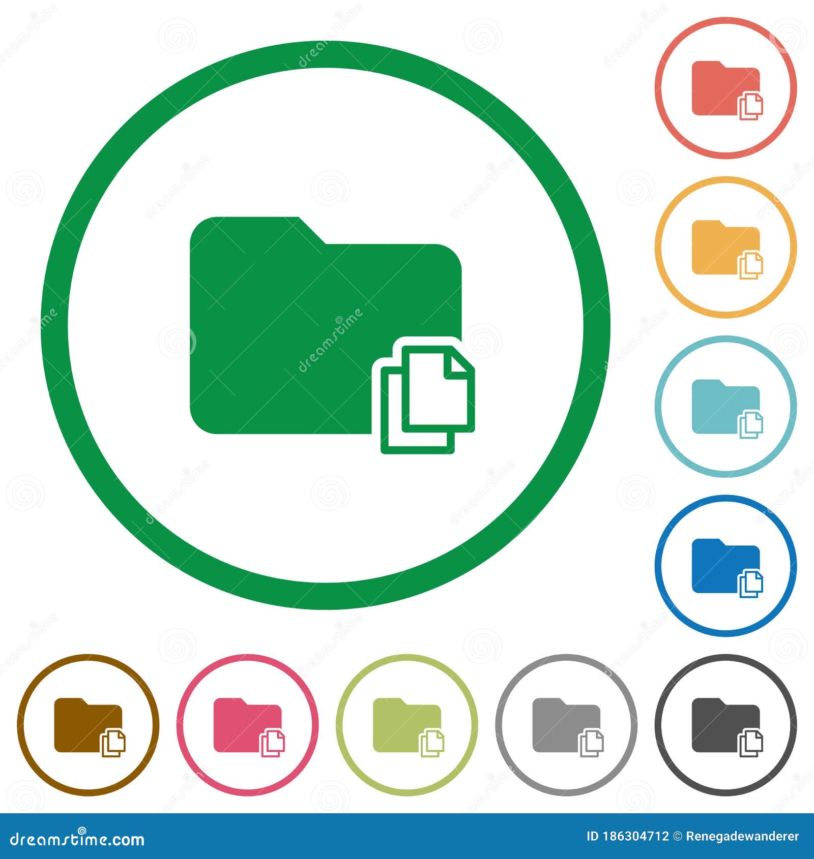 Copy Folder Icon -Vector Computer Download Folder Logo | CartoonDealer ...